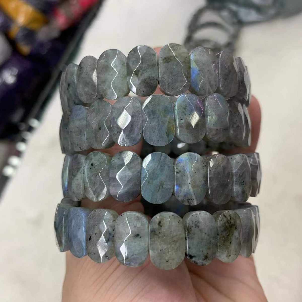 Bracelet labradorite véritable | Lune Mystique